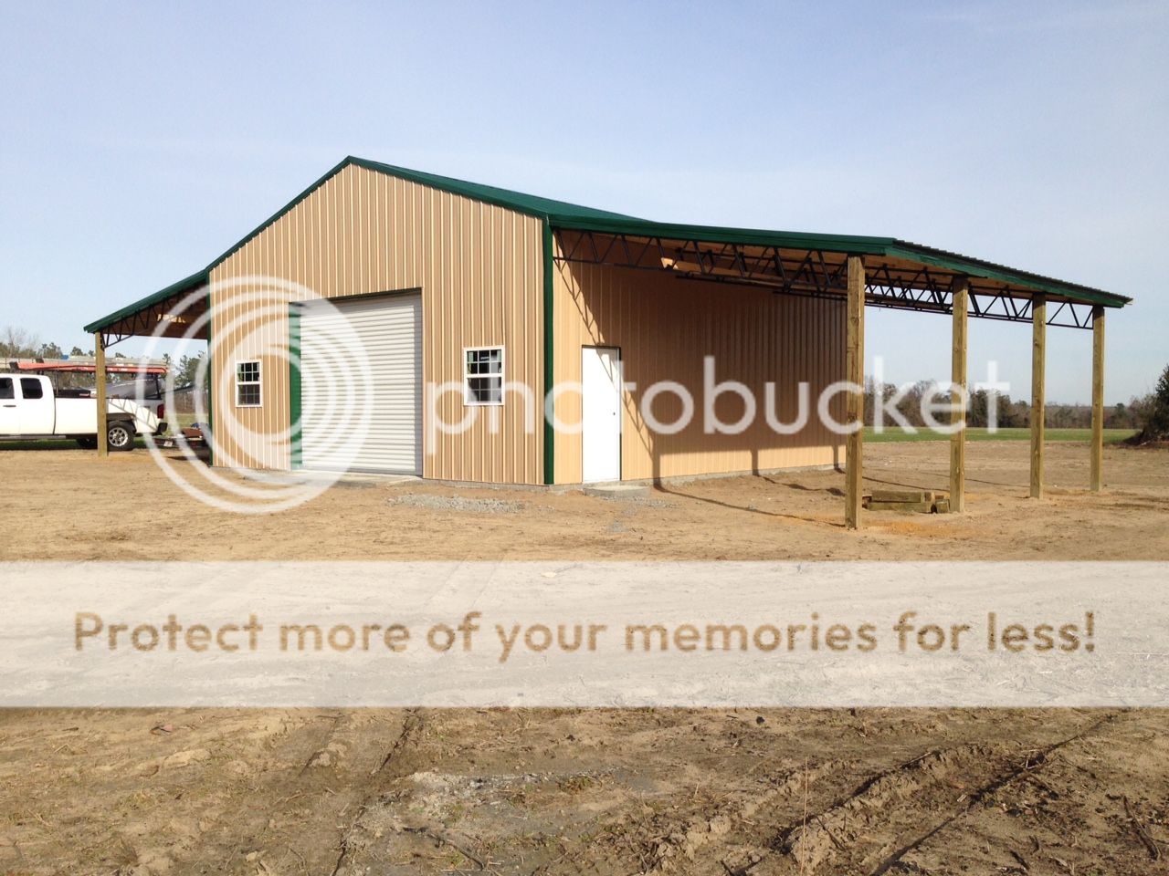 enclosedsteeltrusspolebarnkitwithleanto30_zpsklbuzxvq.jpg Photo by ...